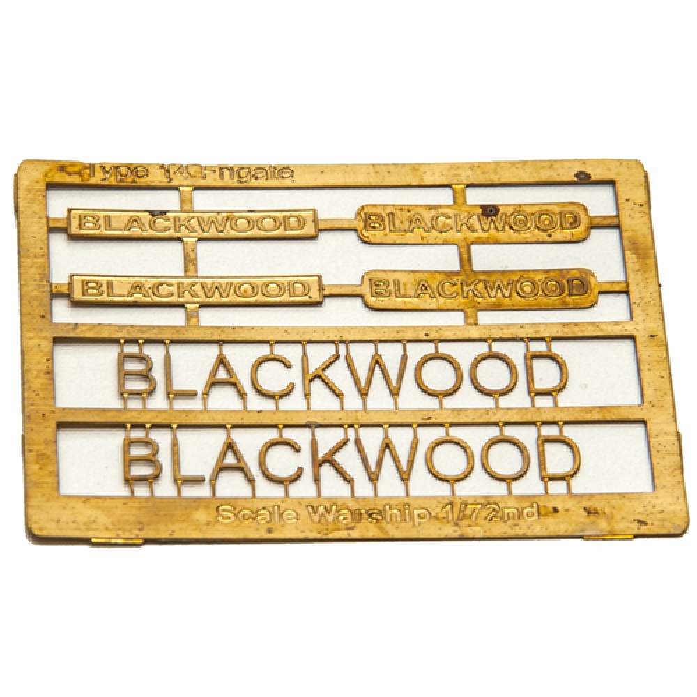 Type 14 Frigate Name Plate 72nd- Blackwood