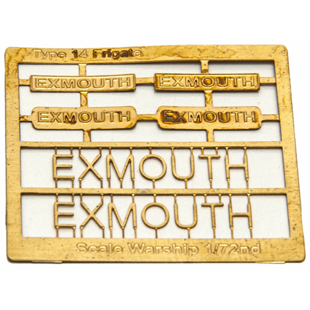 Type 14 Frigate Name Plate 72nd- Exmouth
