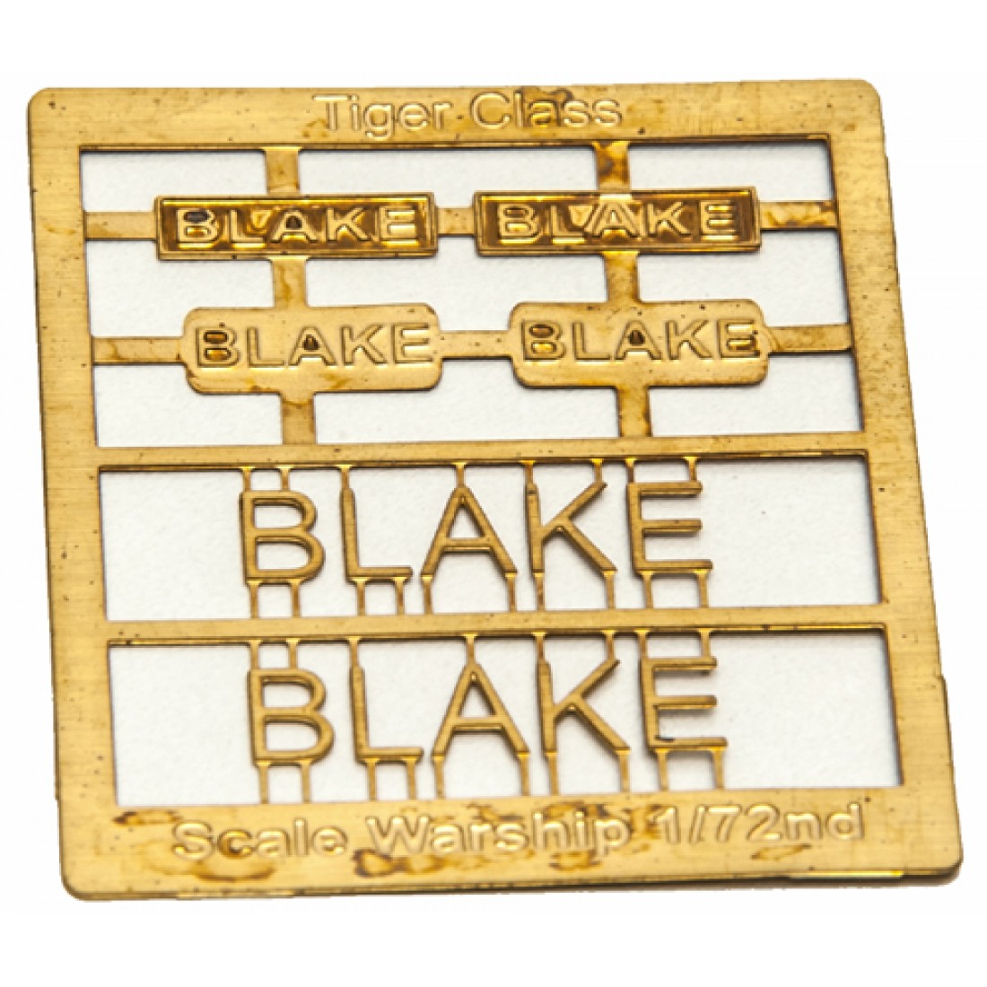 Tiger Class Name Plate 72nd- Blake