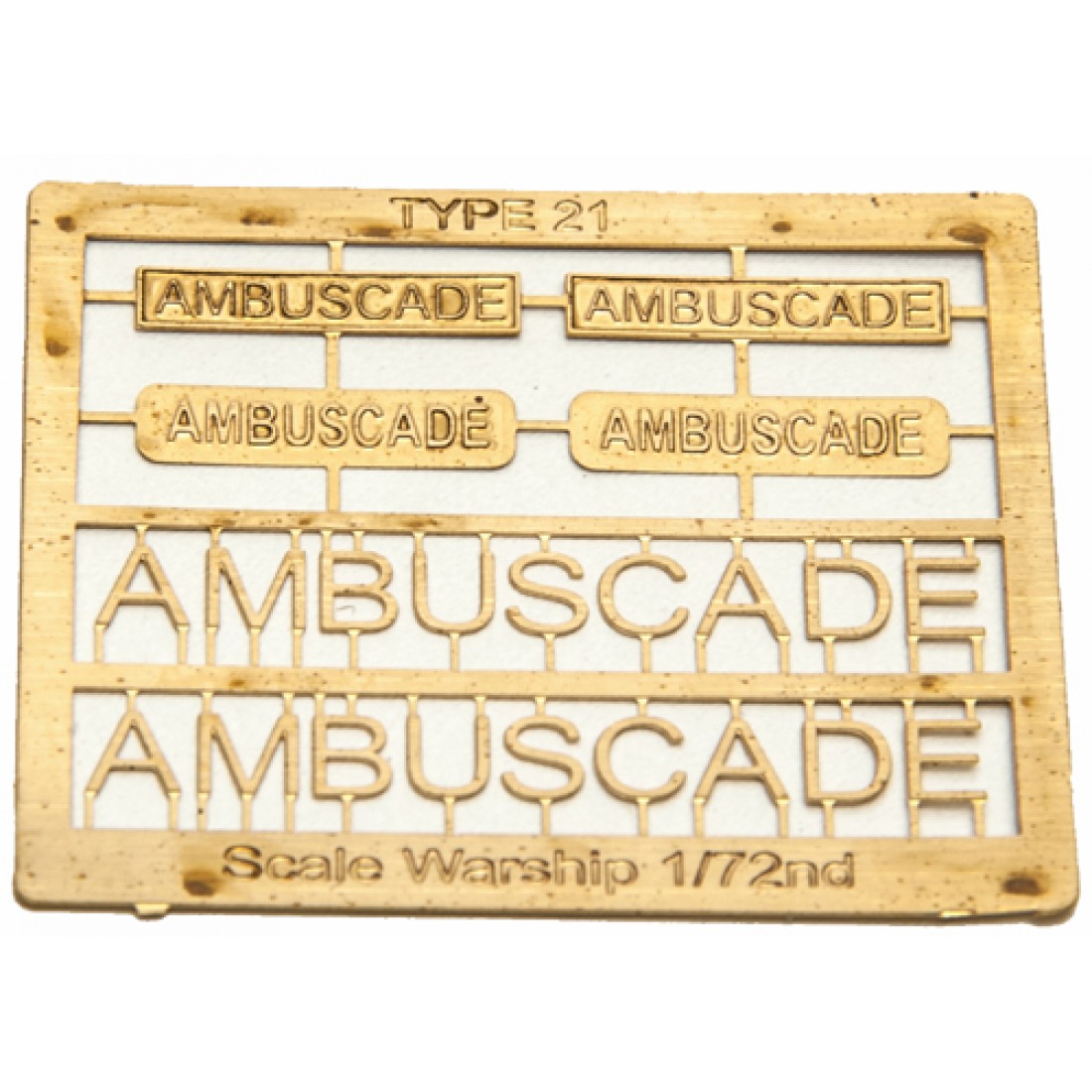 Type 21 Class Name Plate 72nd- Ambuscade